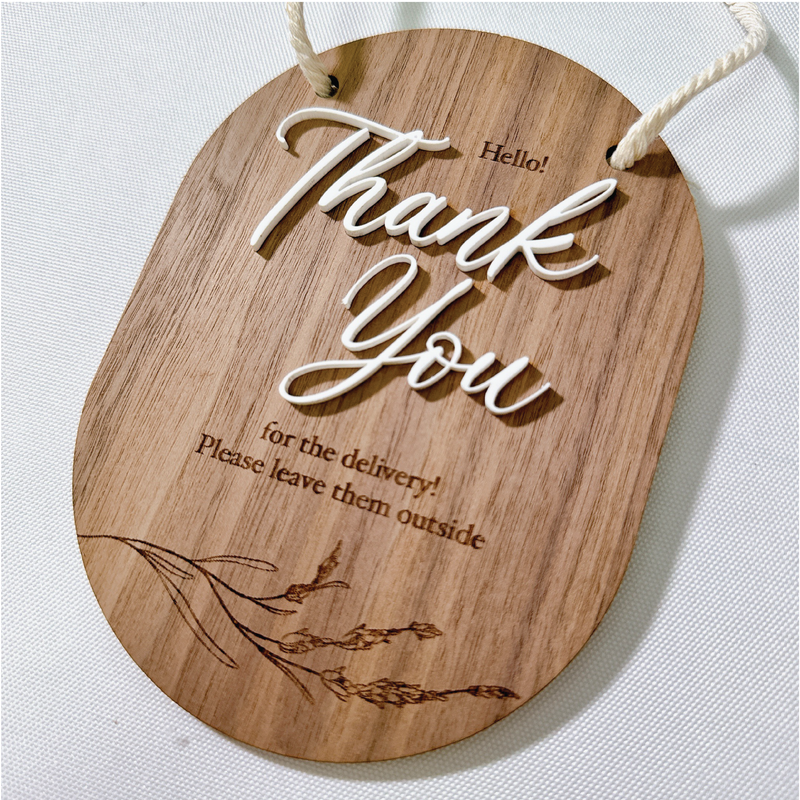 Delivery Notice Signs [Botanical Series] - SHOPKUSTOMISE