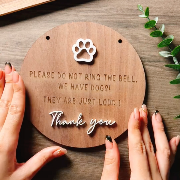 Paw Print Notice Sign - SHOPKUSTOMISE